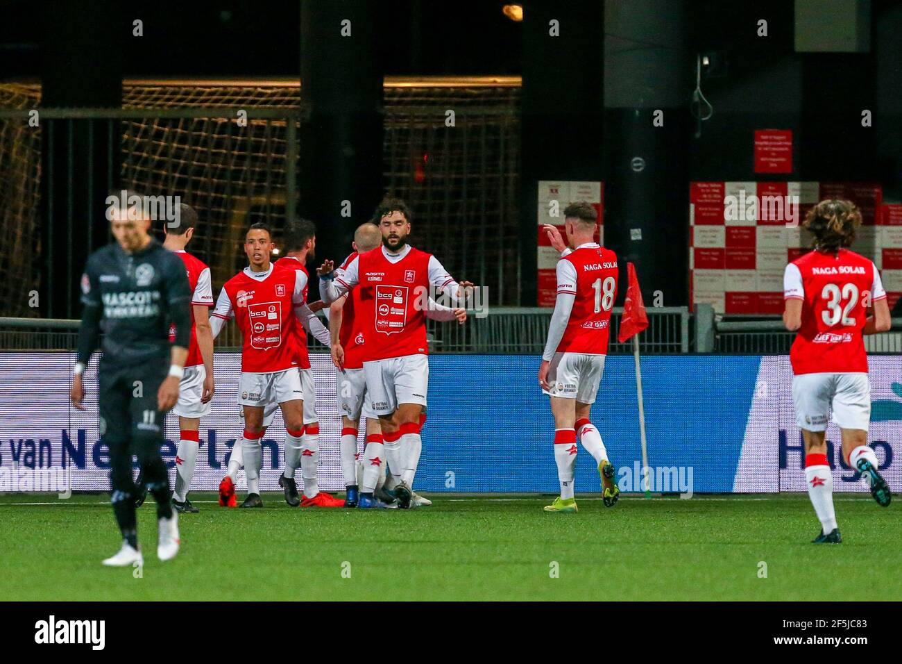 MAASTRICHT, NETHERLANDS - MARCH 26: 1-0 MVV Maastricht goal by Sven ...