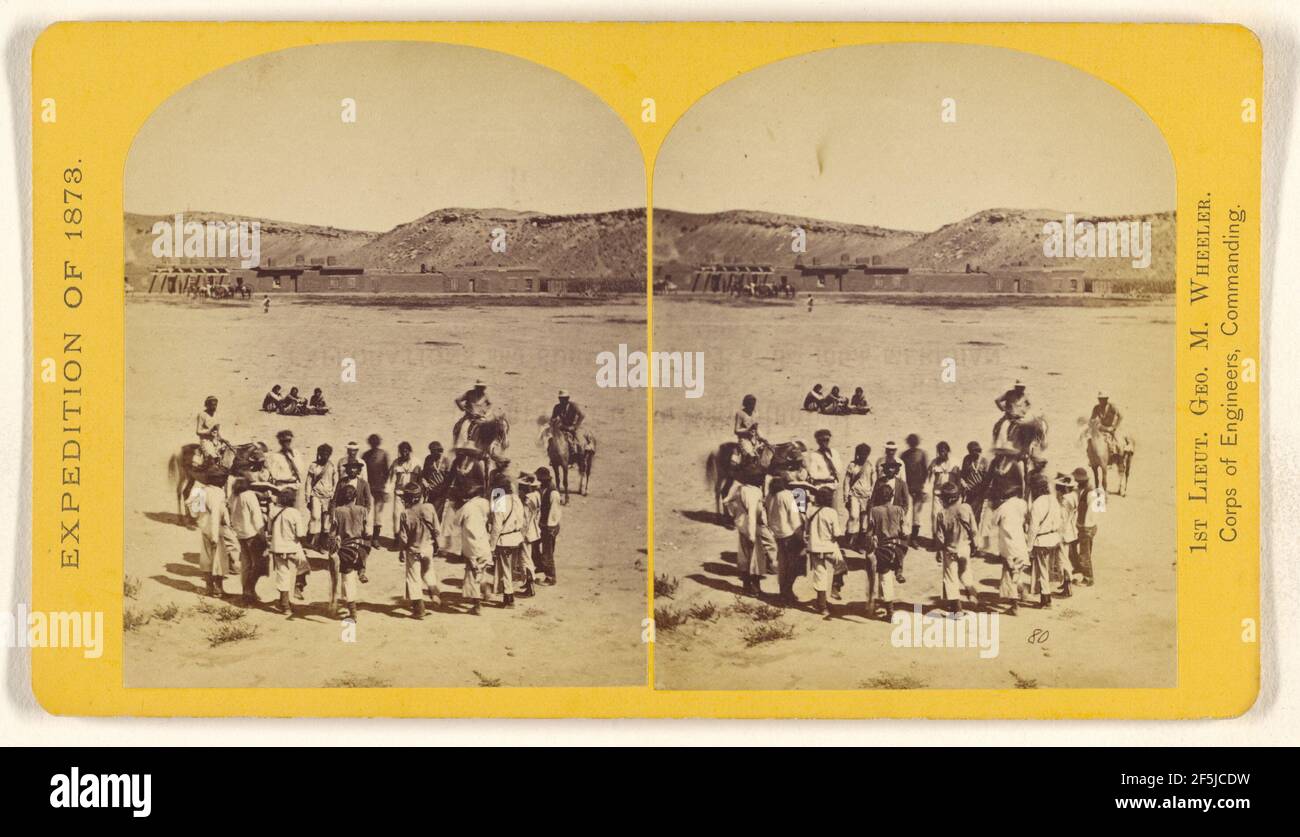 Navajoe Indian Dance, at old Fort Defiance, N.M.. Timothy H. O'Sullivan ...