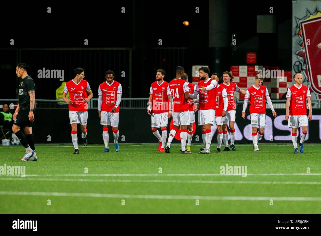MAASTRICHT, NETHERLANDS - MARCH 26: 1-0 MVV Maastricht goal by Sven ...