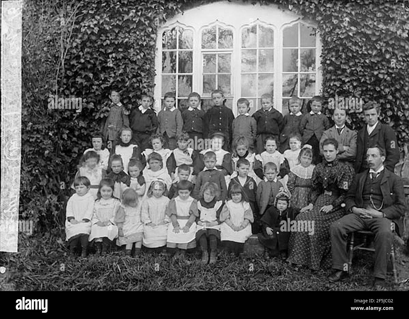 Pupils, Llangernyw school (1899 Stock Photo - Alamy