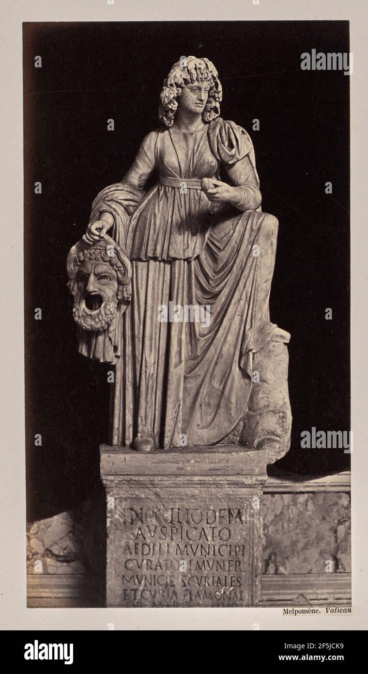 Melpomène. Vatican. James Anderson (British, 1813 - 1877 Stock Photo ...