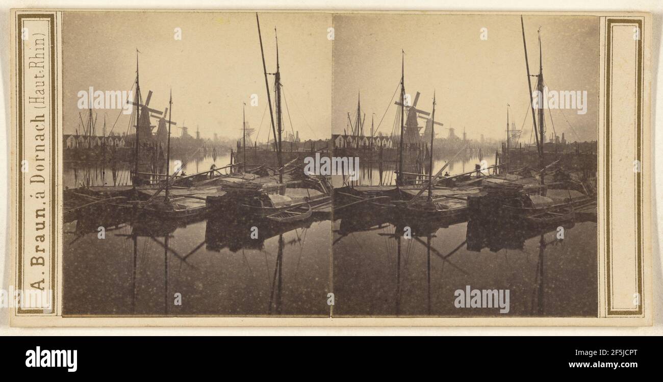 Rotterdam. L'entrepot royal.. Adolphe Braun (French, 1812 - 1877 Stock ...