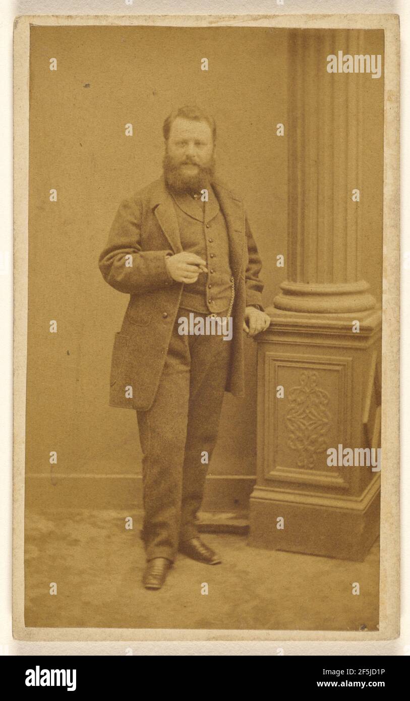 Unidentified man with full beard, standing. A. Garcin (Swiss, active ...