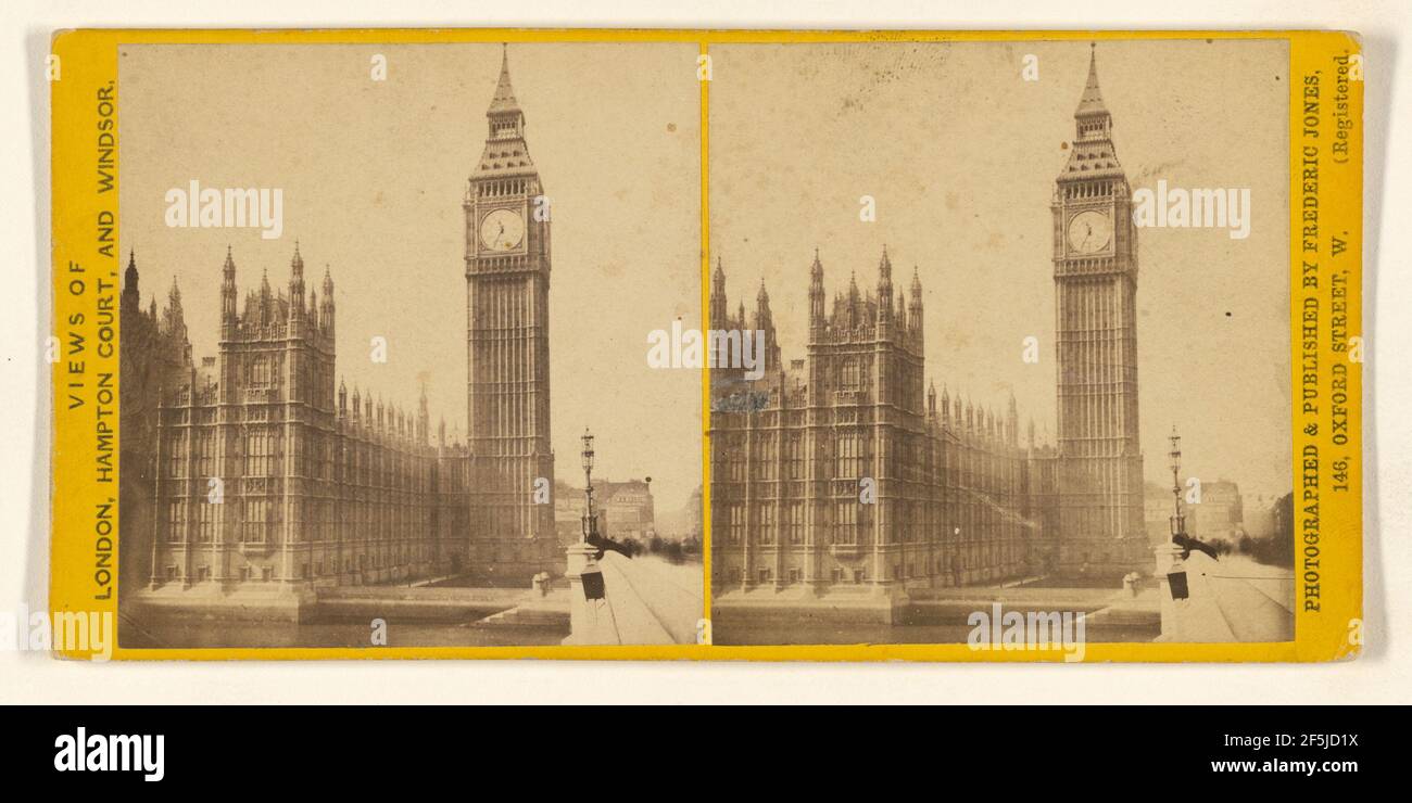Houses of Parliament.. Frederic Jones (British, active London, England ...