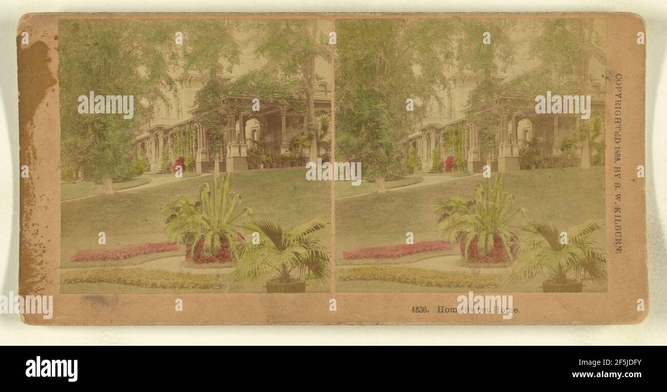 Home Sweet Home.. Benjamin West Kilburn (American, 1827 - 1909 Stock ...