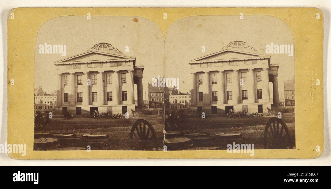 Custom House, Boston, Mass.. Deloss Barnum (American, 1825 - 1873 Stock ...