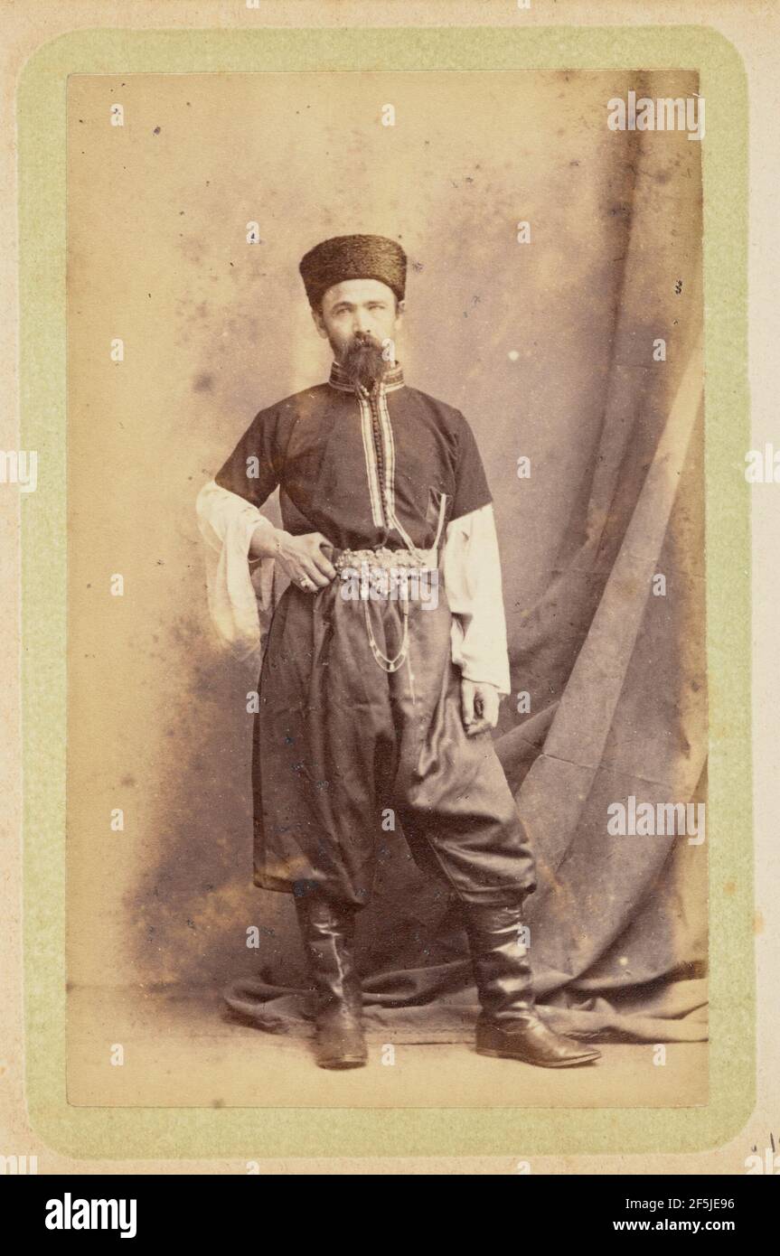 Man posing in tunic and wide pants. William Carrick (Scottish, 1827 ...