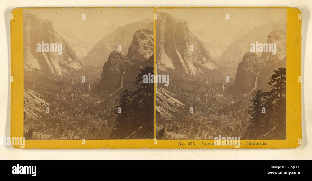 Yosemite Valley, California.. Benjamin West Kilburn (American, 1827 ...