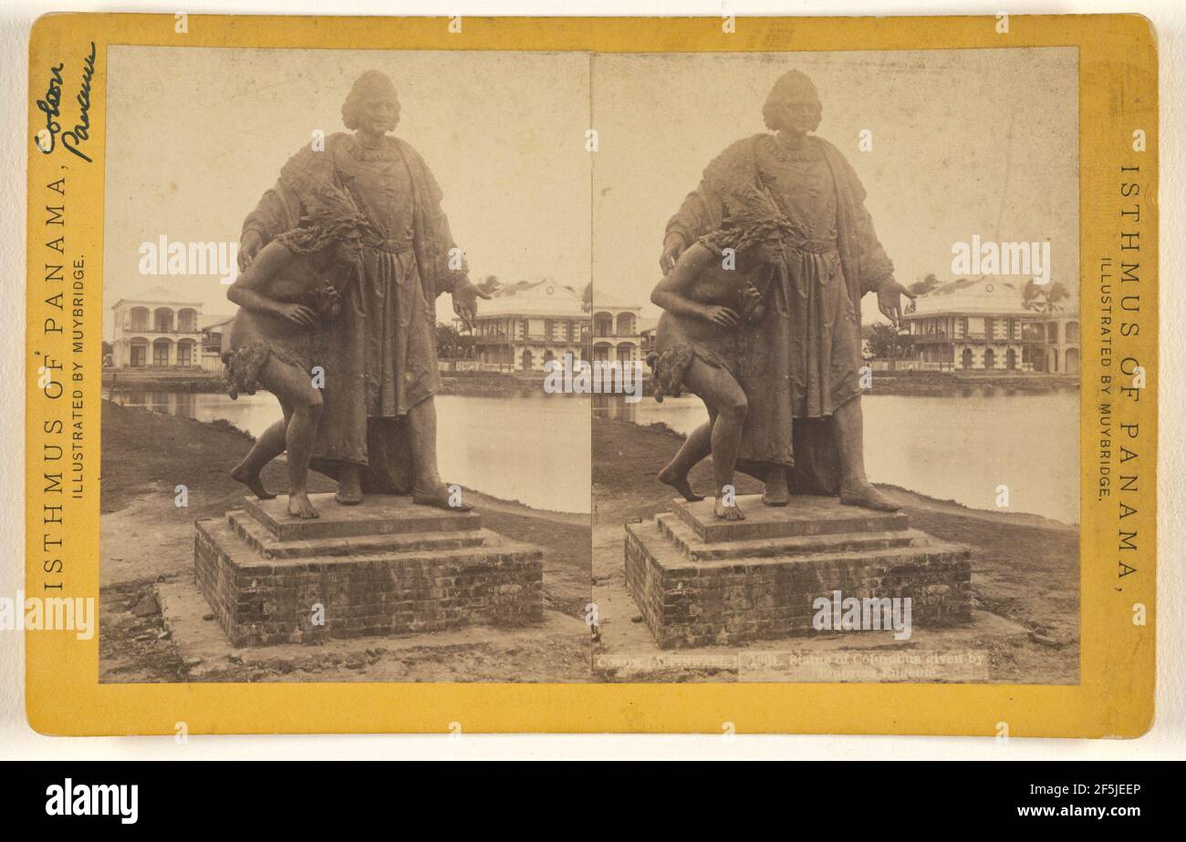 Colon (Aspinwall.) Statue of Columbus given by Empress Eugenie ...