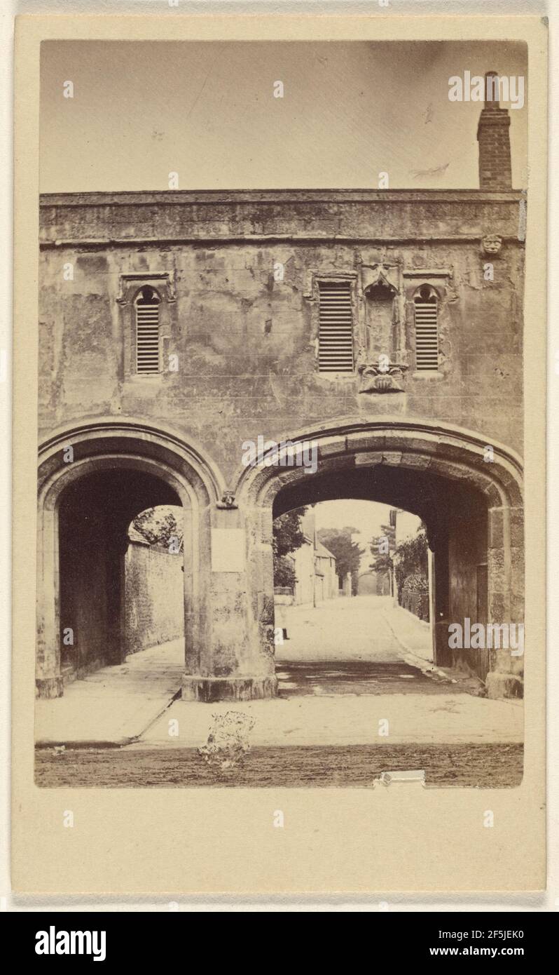 Ancient Gate in the Walls - Chichester.. James Russell & Sons Stock ...