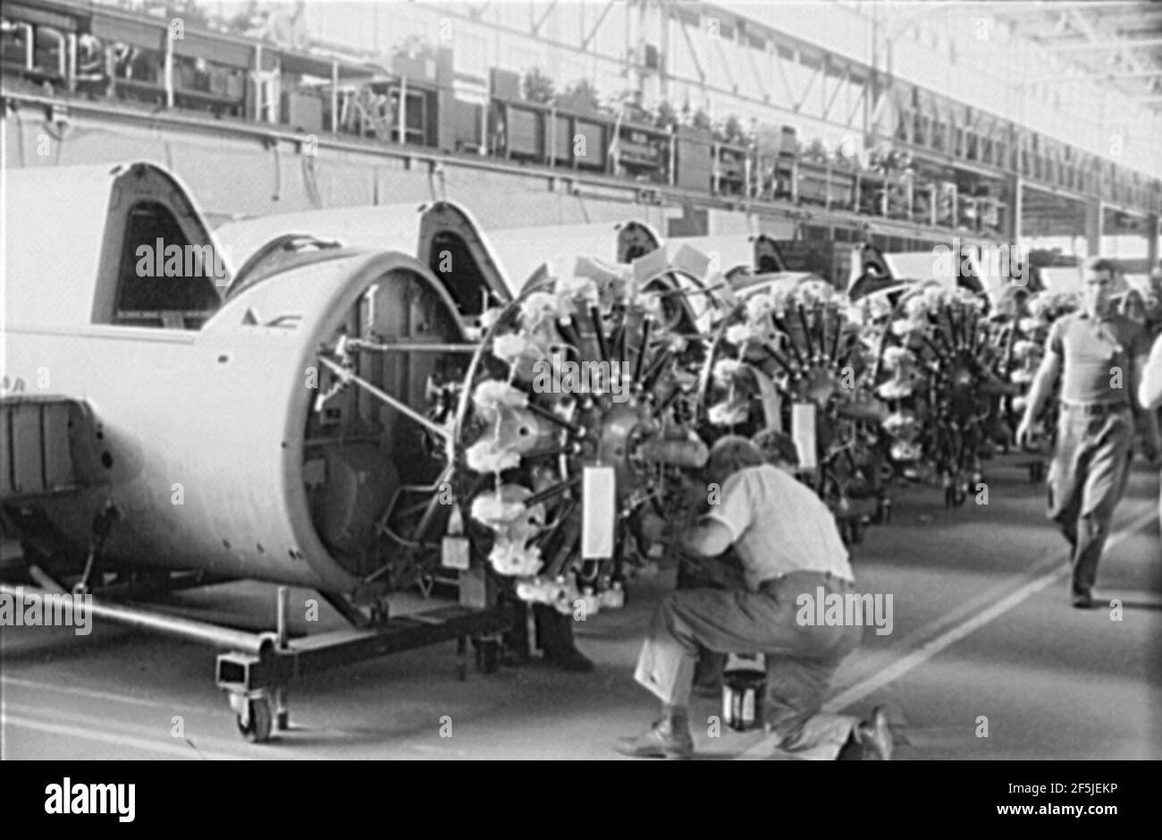 PW R-985 engines for Vought OS2Us 1940 Stock Photo - Alamy