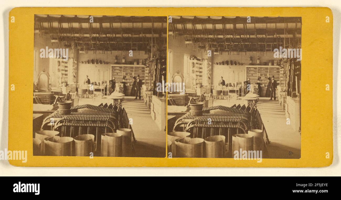Interior View of A. & W. Sprague's Store, Elmwood, R.I.. Manchester ...