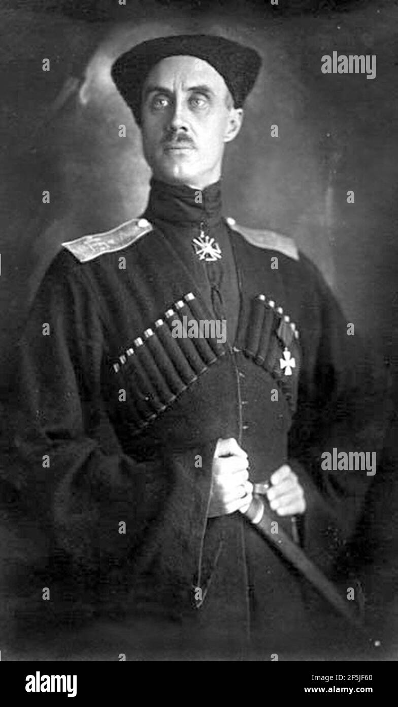 Pyotr Wrangel, portrait medium Stock Photo - Alamy