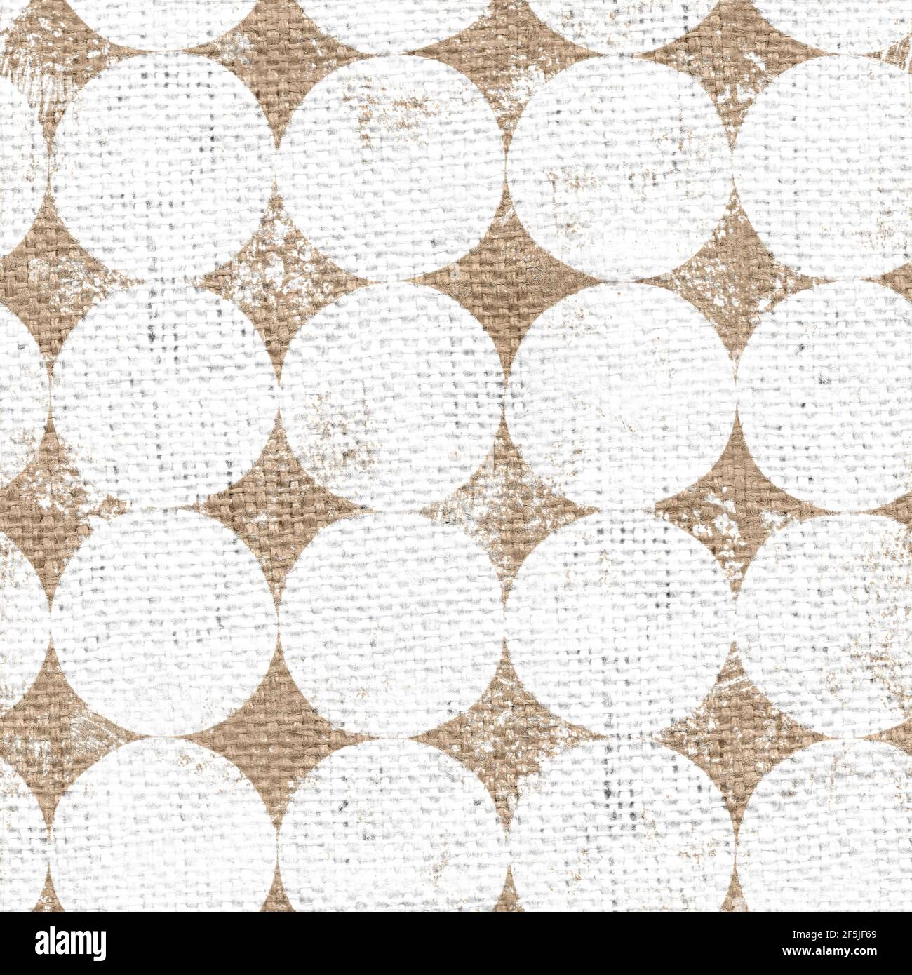 Seamless burlap with white paint pattern overlay Stock Photo - Alamy