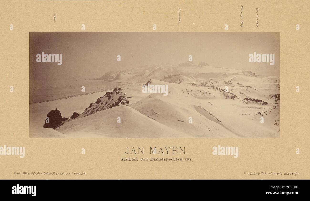 Jan Mayen, Sudtheil von Danielsen-Berg aus.. (Linienschiffs-Lieutenant ...