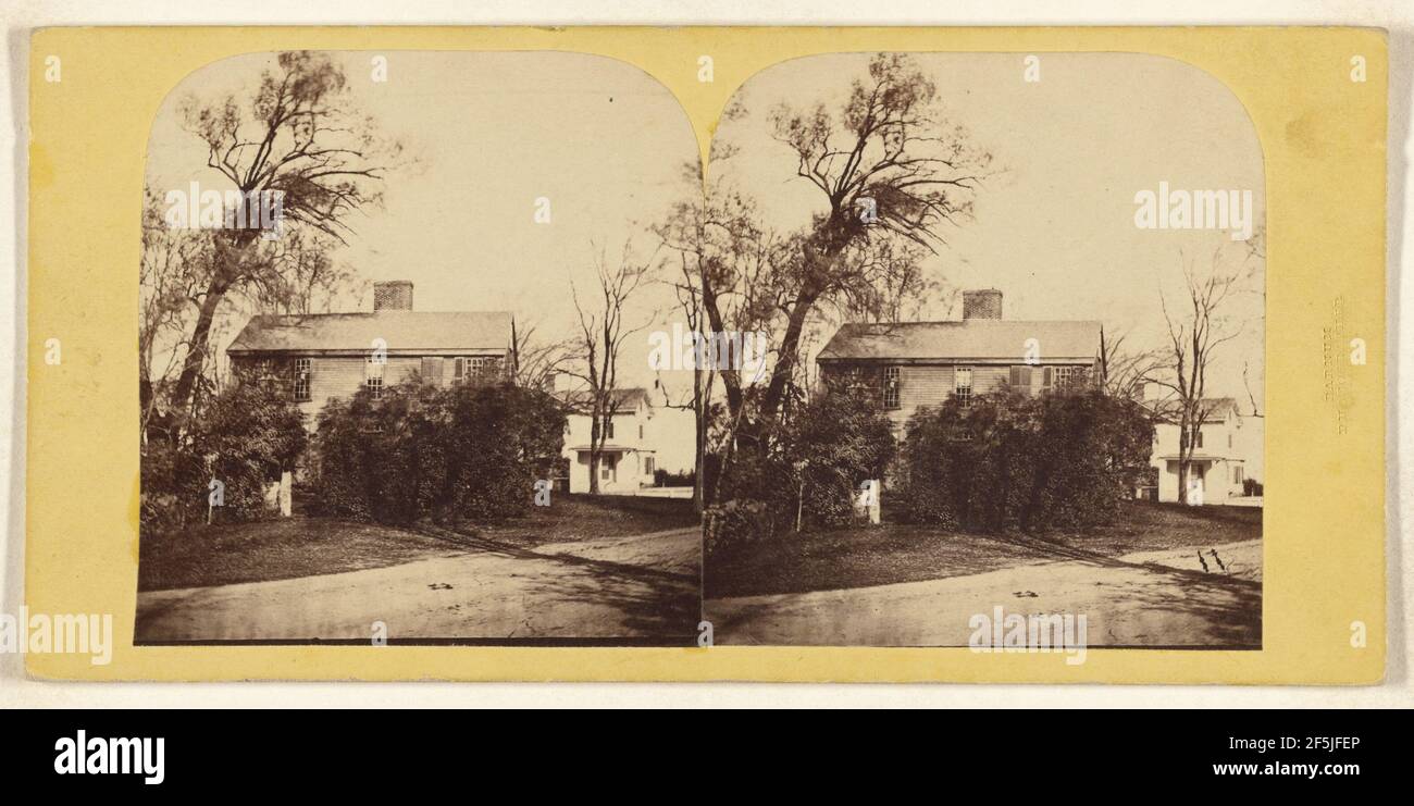 The Clark House. Lexington, Mass.. Deloss Barnum (American, 1825 - 1873 ...