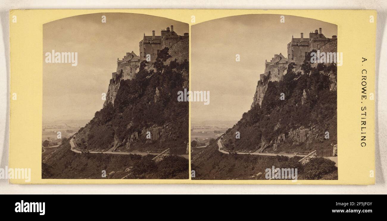 Stirling Castle, from Back Walk.. A. Crowe (British, active 1860s ...