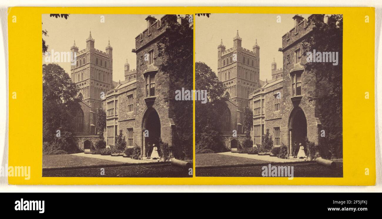 Bishop's Palace, and Cathedral Tower, Exeter.. George Washington Wilson ...