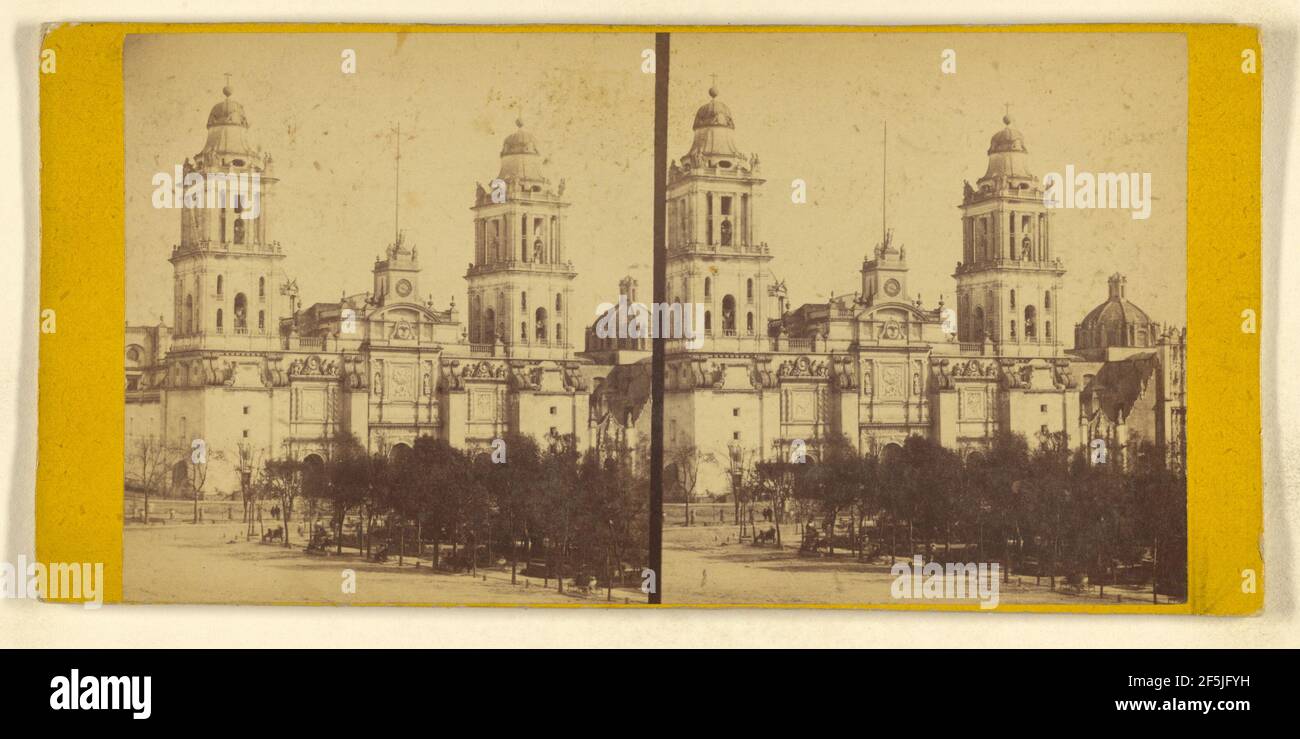 La Cathedral. Julio Michaud (French, active Mexico City, Mexico 1860s ...