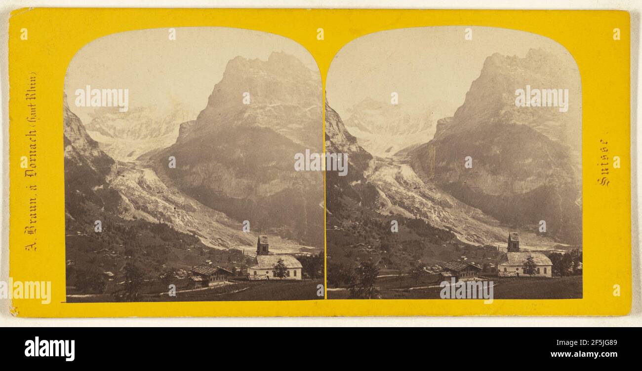 Grindelwald.. Adolphe Braun (French, 1812 - 1877 Stock Photo - Alamy