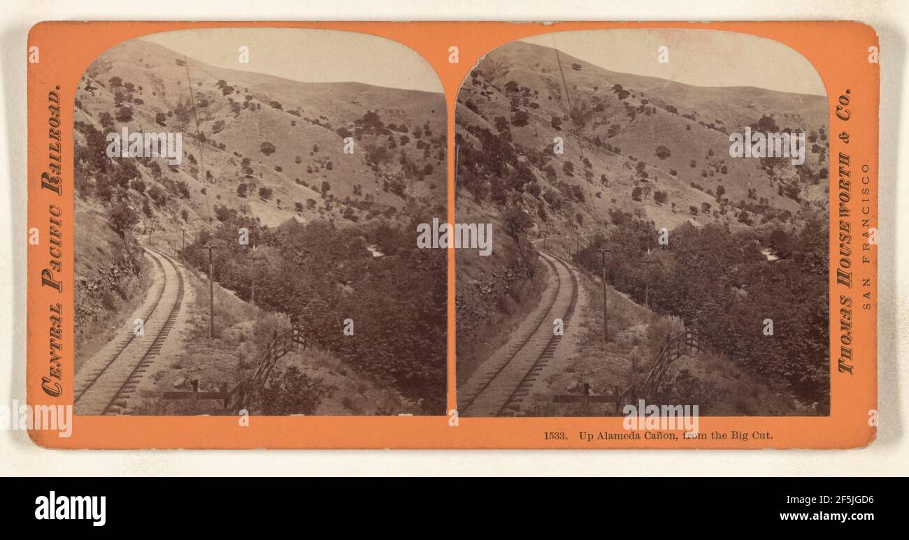 Up Alameda Canon, from the Big Cut.. Thomas Houseworth & Company Stock ...