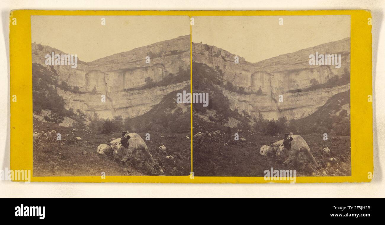 Malham Cove.. Michael Horner (English, 1843 - 1869 Stock Photo - Alamy