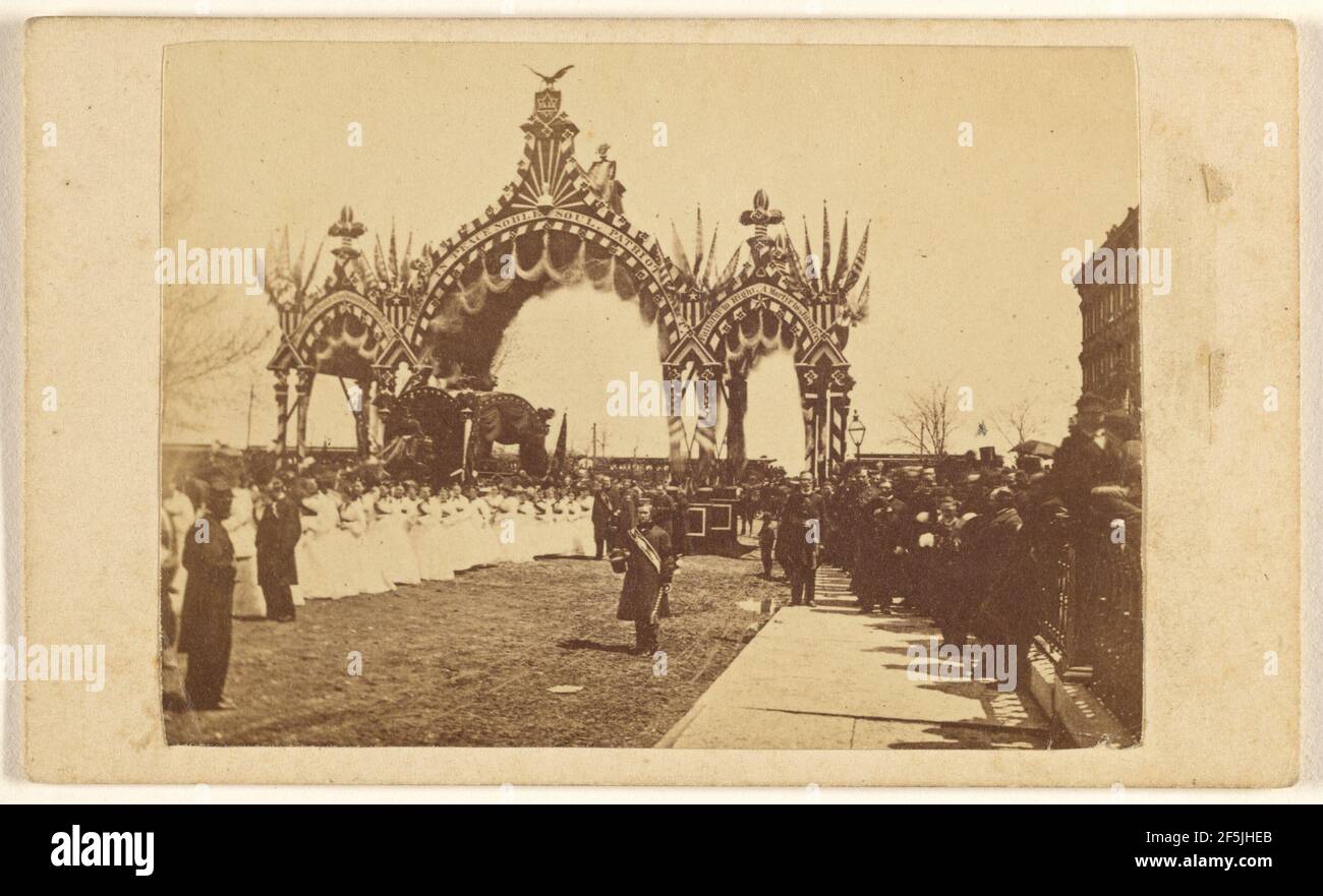 Funeral procession of Abraham Lincoln. Samuel Montague Fassett ...