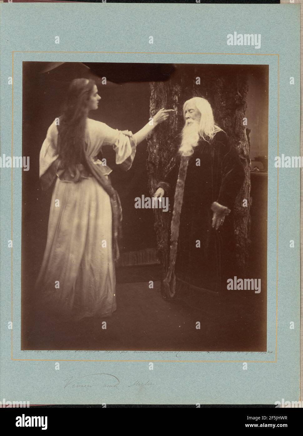 Vivien and Merlin. Julia Margaret Cameron (British, born India, 1815 ...