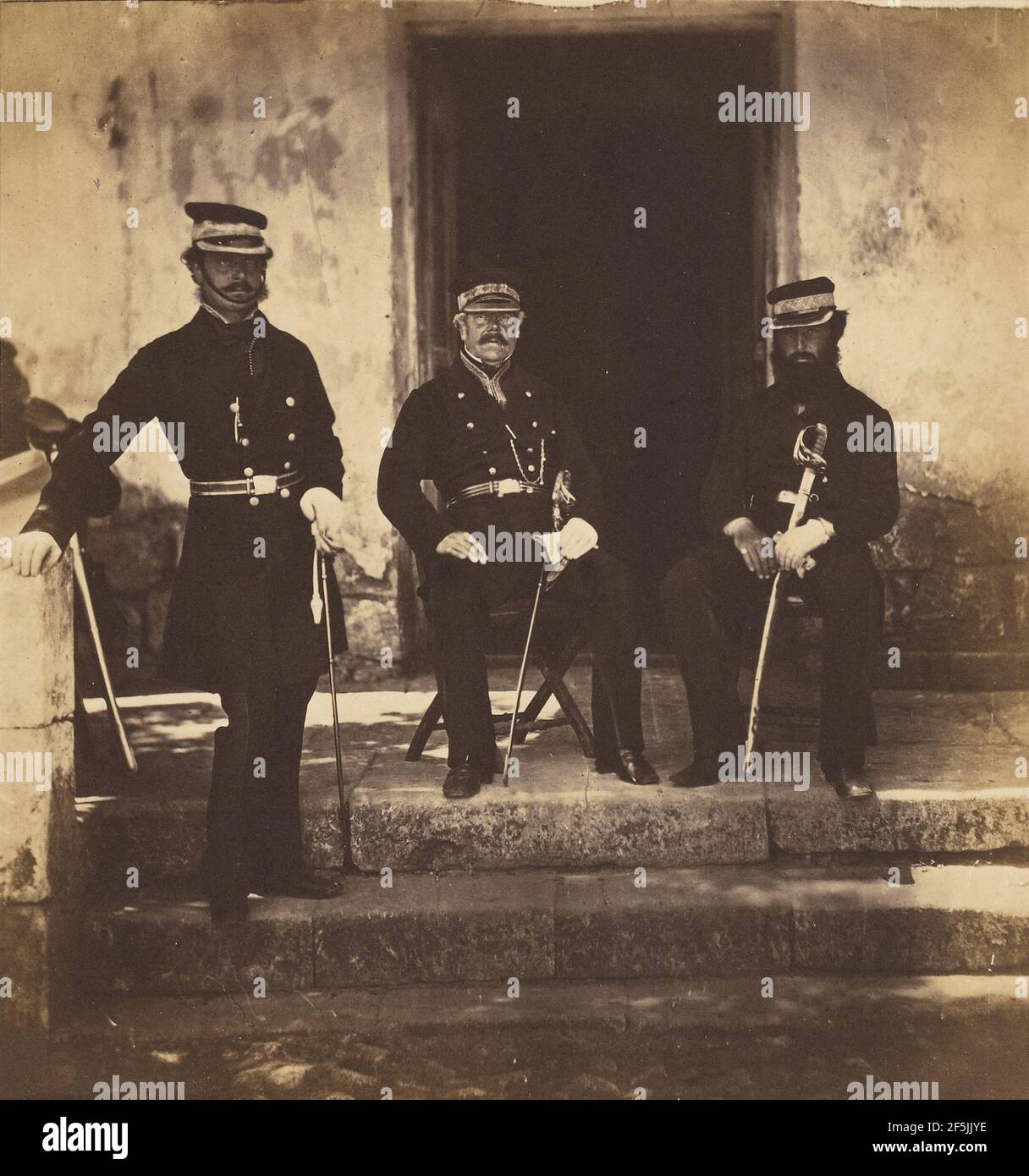 Major General Lockyer, and Two of his Staff. Roger Fenton (English ...