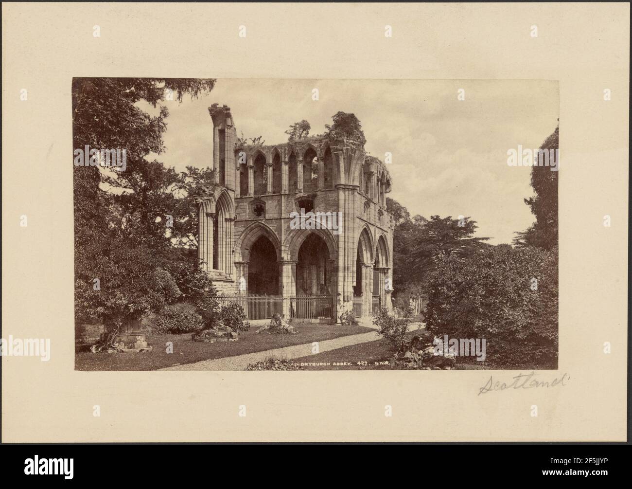 Dryburgh Abbey. George Washington Wilson (Scottish, 1823 - 1893 Stock ...