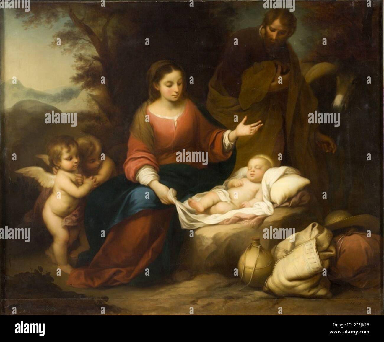 Püha perekond, Carl Timoleon von Neff Stock Photo - Alamy