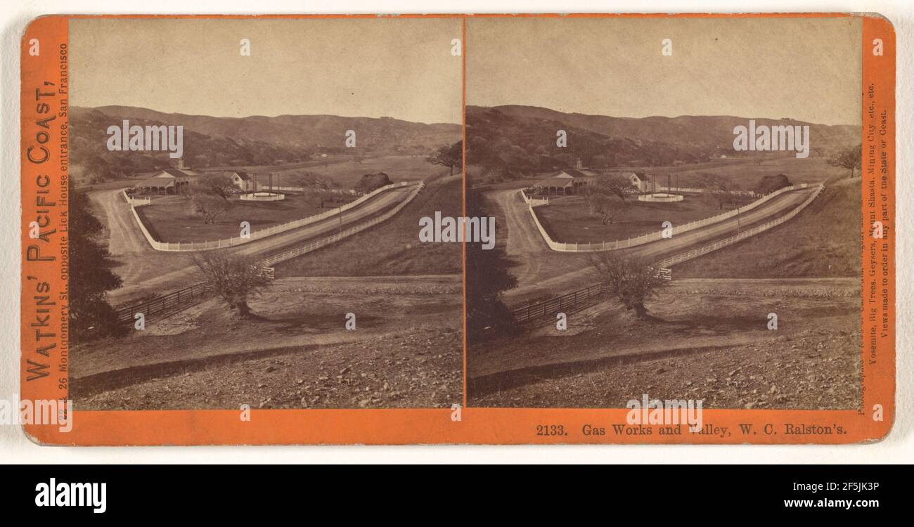 Gas Works and Valley, W.C. Ralston's (#2133). Carleton Watkins ...