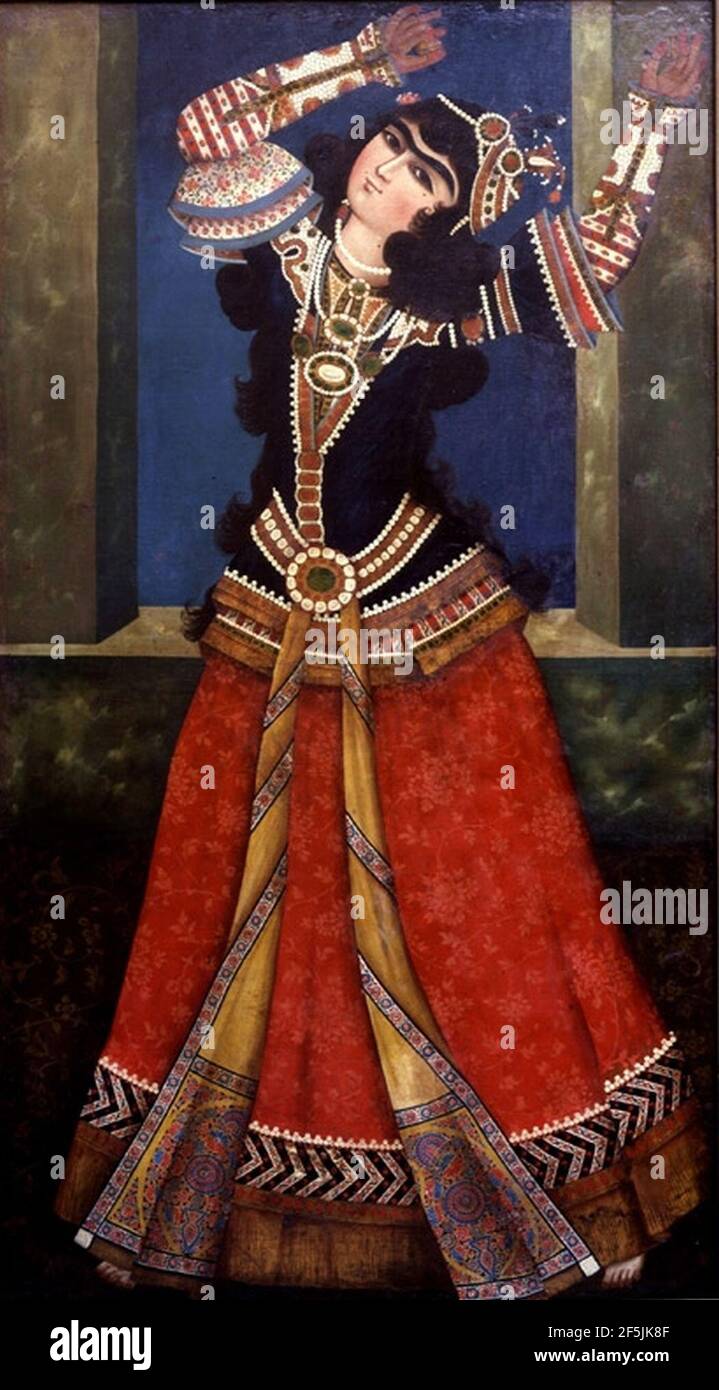 Qajar princess paiting Stock Photo - Alamy