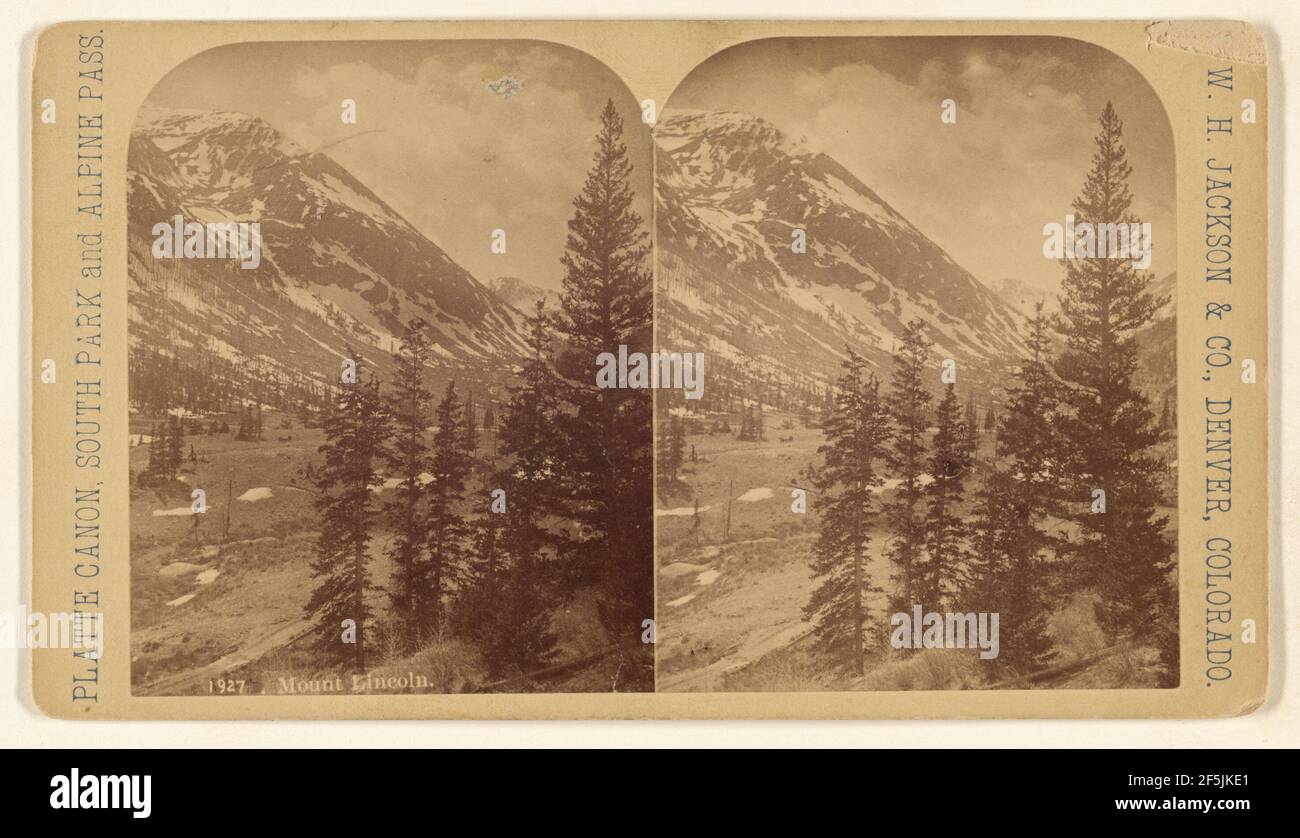 Mount Lincoln.. William Henry Jackson & Co Stock Photo - Alamy