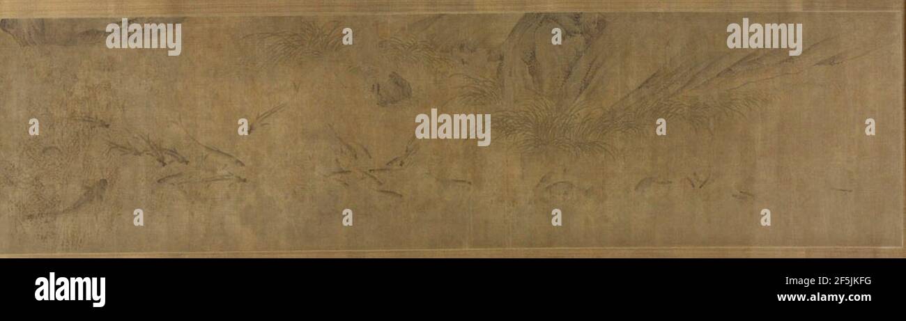 Qian Xuan - Fish Swimming among Reeds Stock Photo - Alamy