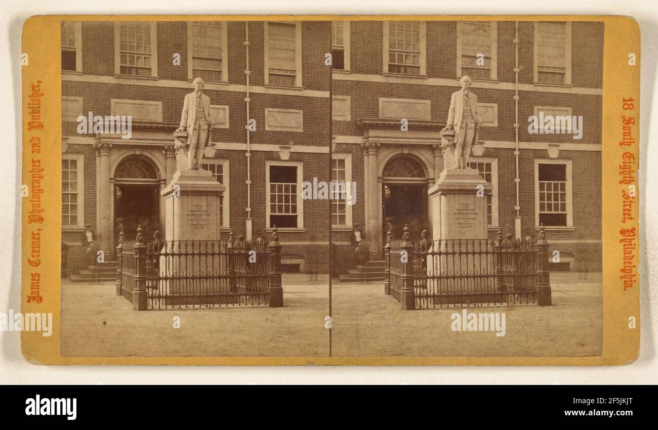 Statue of George Washington, Philadelphia, Pennsylvania. James Cremer ...
