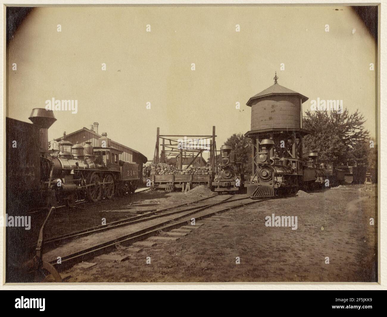 Train Depot. Edward H. Hart (American, active about 1890 Stock Photo ...