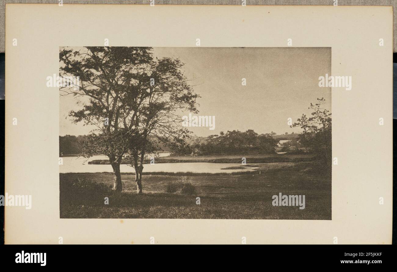 Scene on Bass River, in Ryall Side, Beverly. Wilson Flagg (American ...