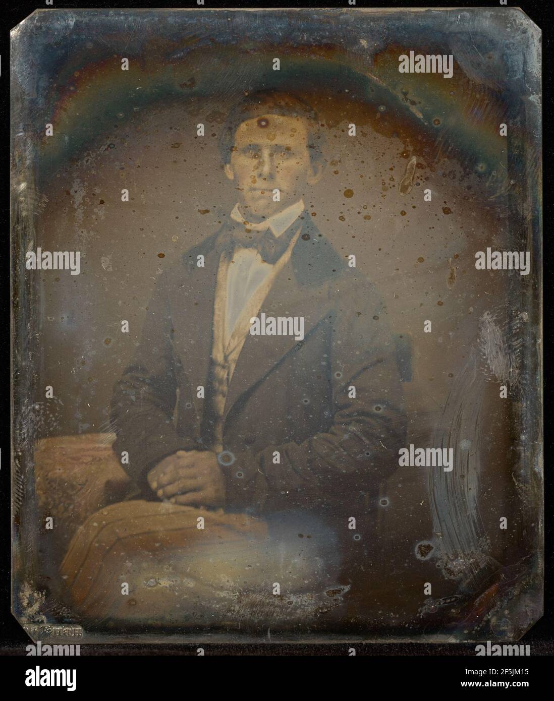 Portrait of a Man. Jacob Byerly (American, 1807 - 1883 Stock Photo - Alamy