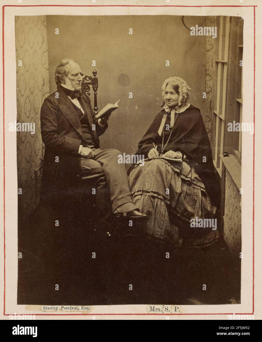 Stanley Percival, Esquire and wife. Unknown maker, British Stock Photo ...