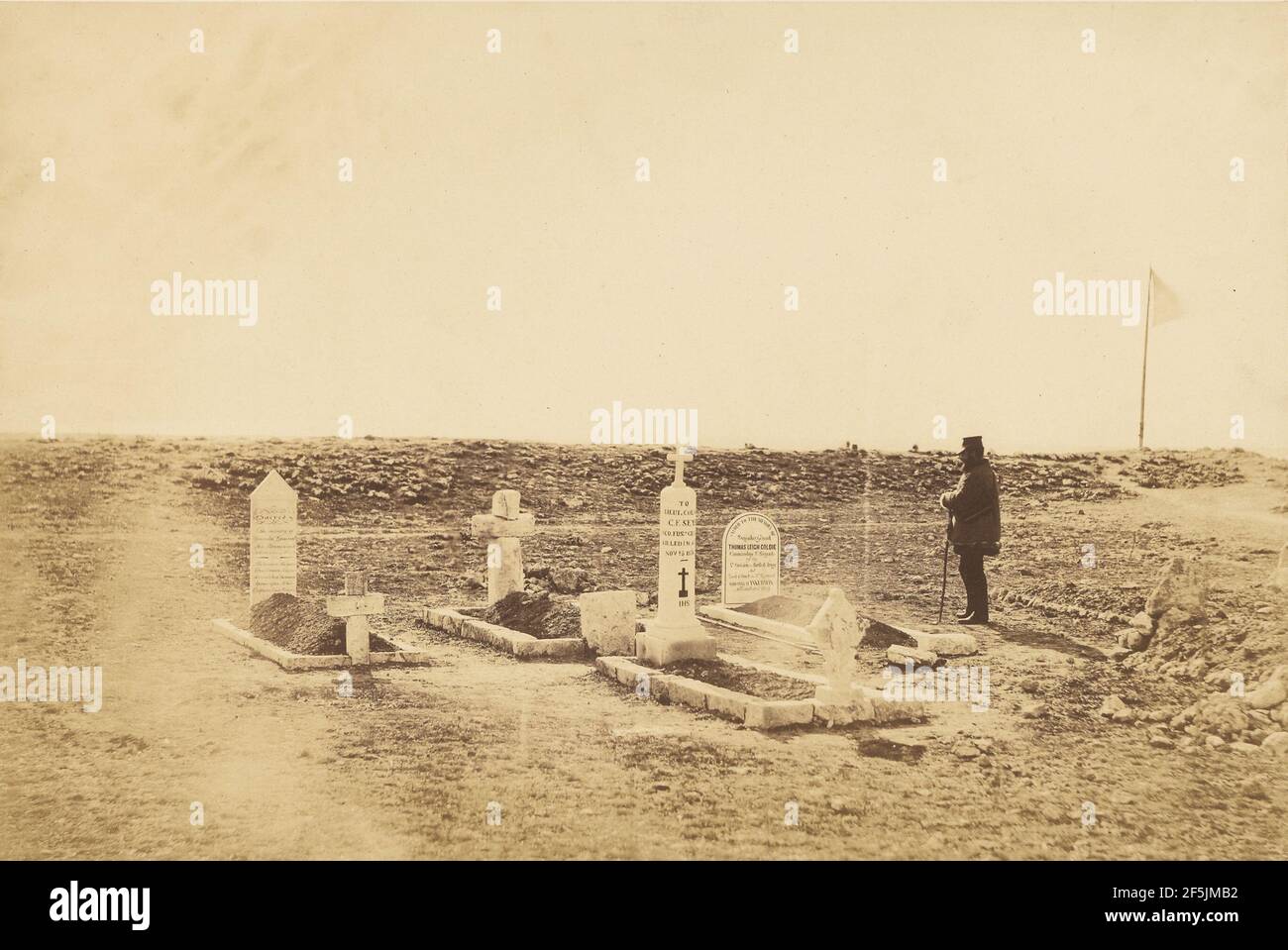 The Tombs of the Generals on Cathcarts Hill. Roger Fenton (English ...