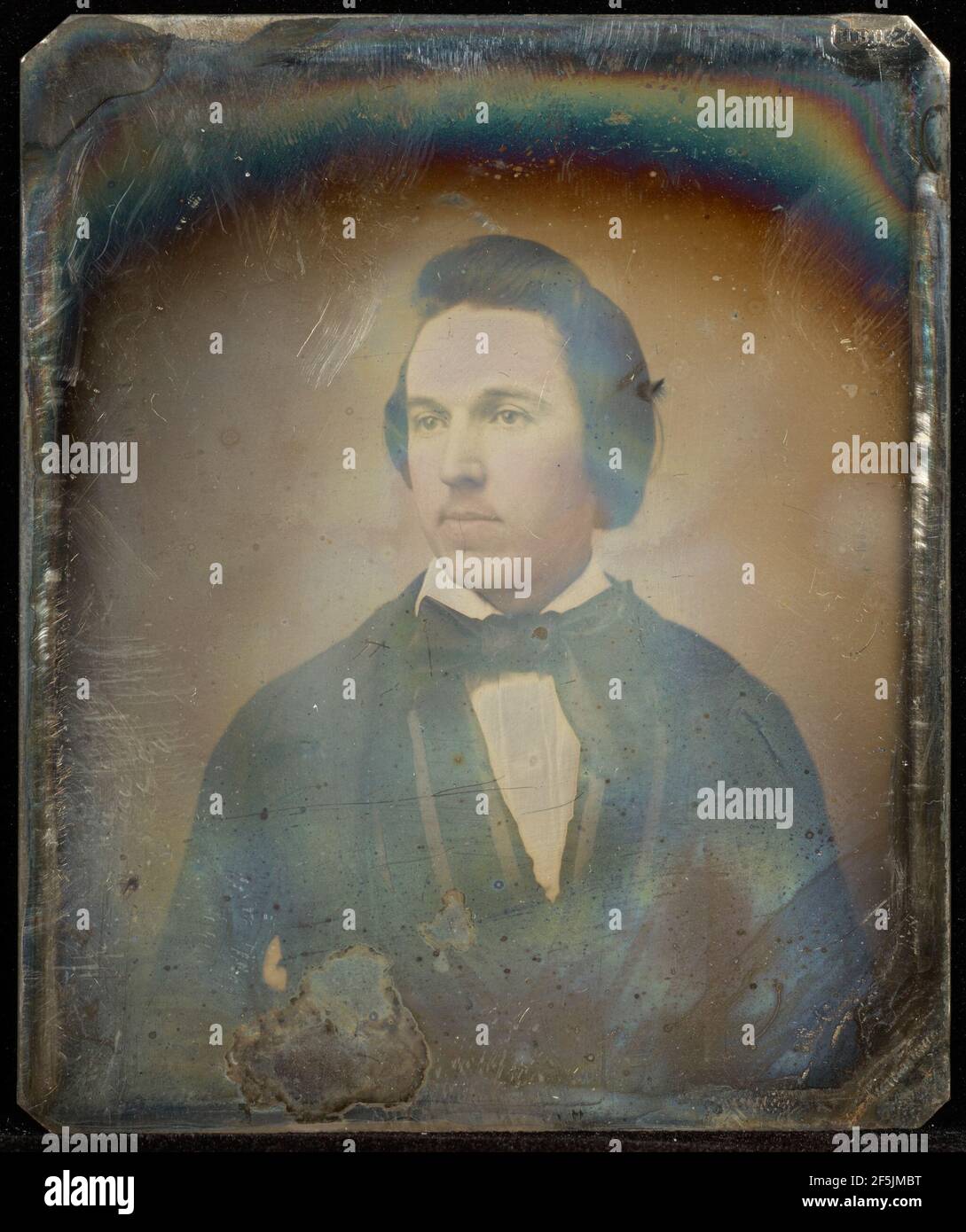 Portrait of a Man. Jacob Byerly (American, 1807 - 1883 Stock Photo - Alamy