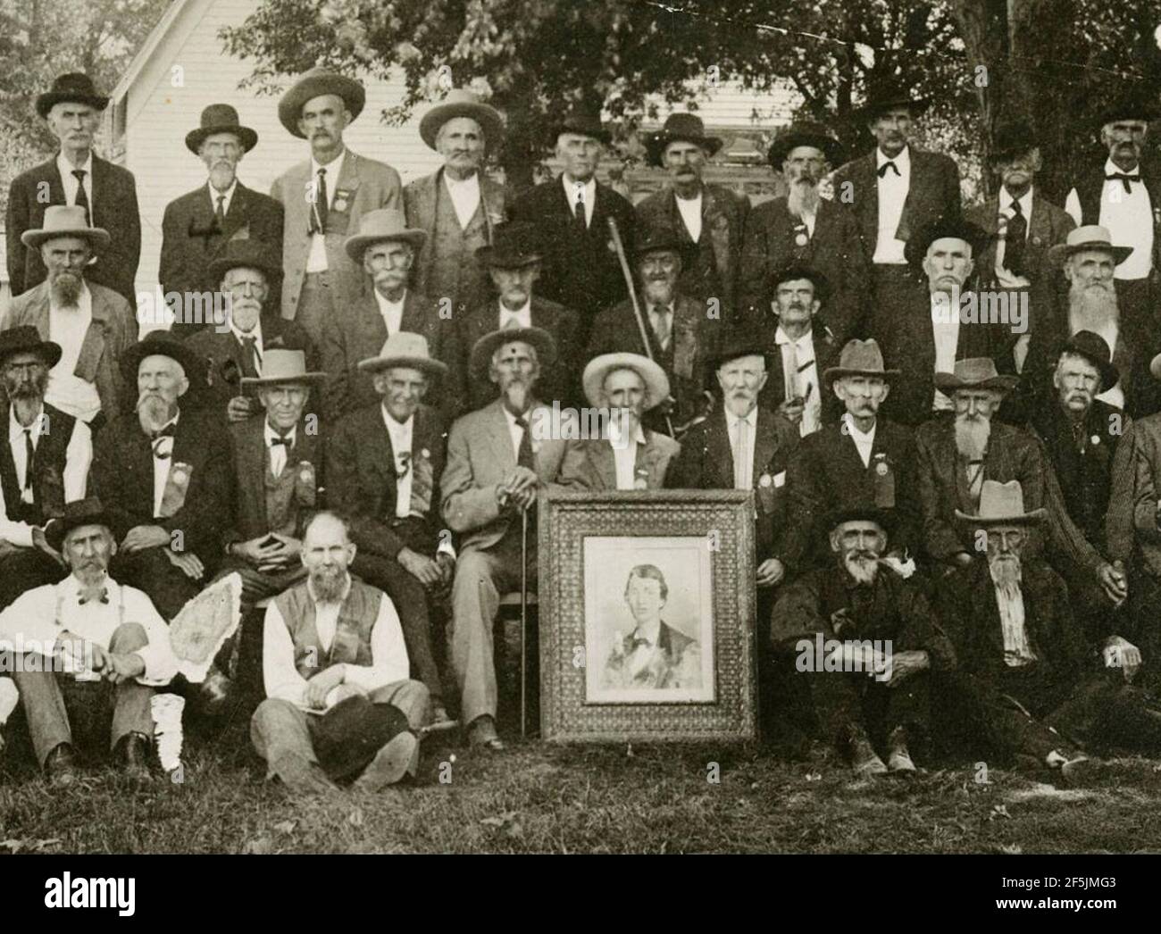 Quantrill's Raiders reunion circa 1911 (cropped Stock Photo - Alamy
