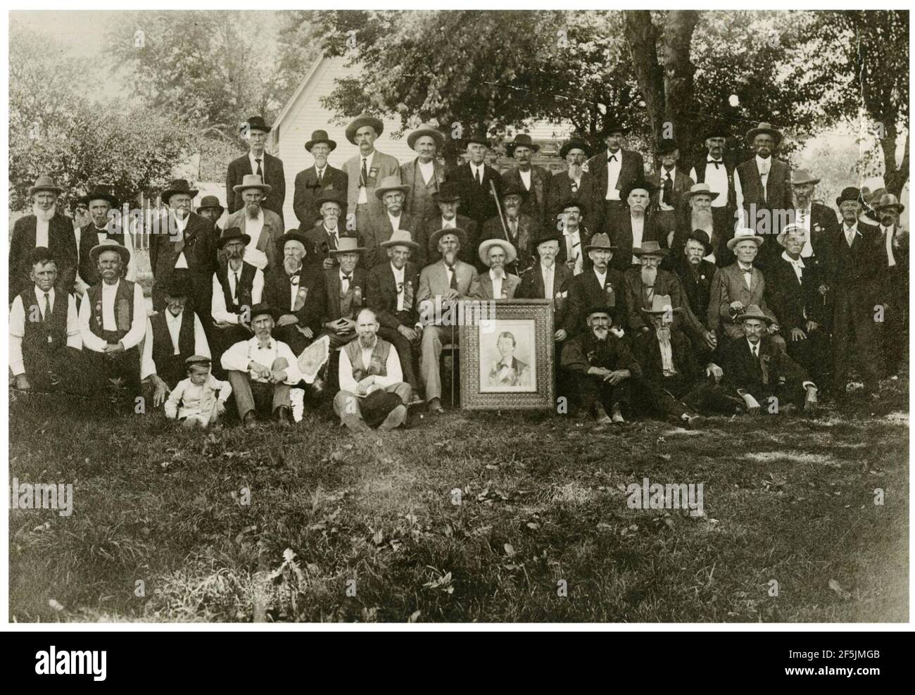 Quantrill's Raiders reunion circa 1911 Stock Photo - Alamy