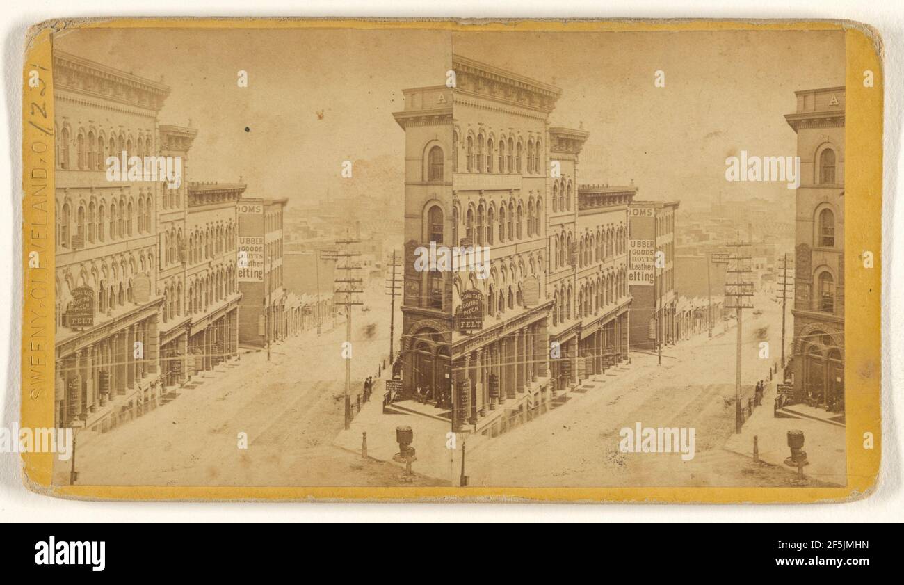 View of Cleveland, Ohio. Thomas T. Swenny (American, active Cleveland ...