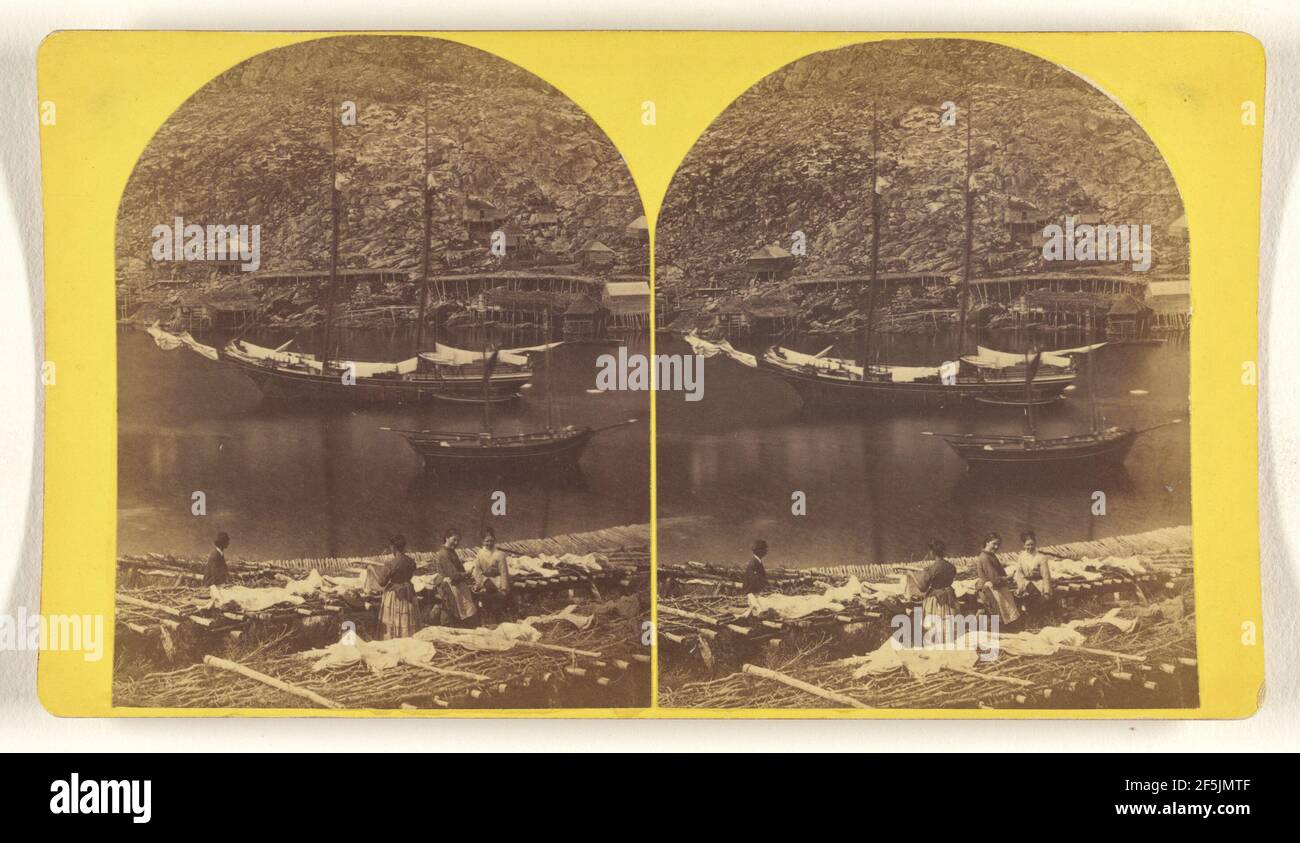 Labrador. Venison Island. Washing Day - Shore and Vessel.. H.N ...