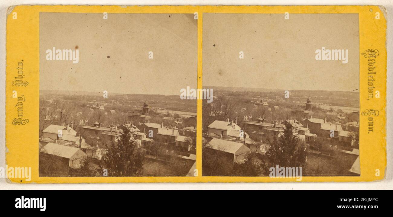 View of Middleton, Connecticut (?). Joseph K. Bundy (American, 1811 ...