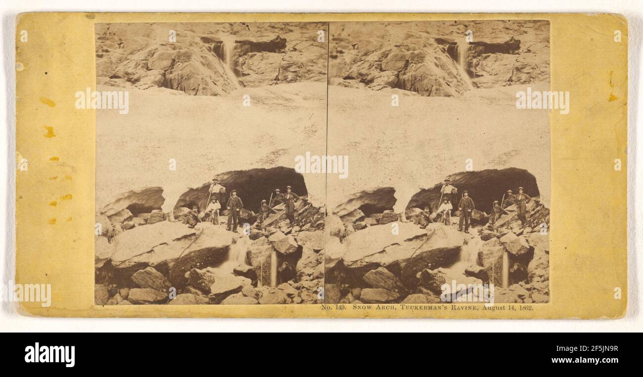 Snow Arch, Tuckerman's Ravine, August 14, 1862.. John P. Soule ...