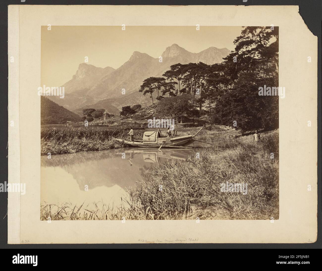 Figures on a sampan. John Thomson (Scottish, 1837 - 1921 Stock Photo ...