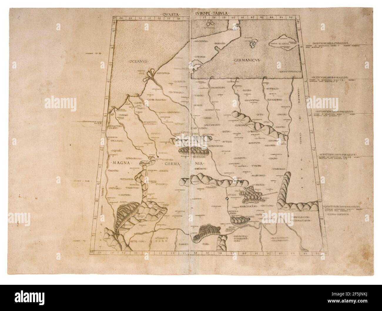 Quarta Europe Tabula (1490 Stock Photo - Alamy